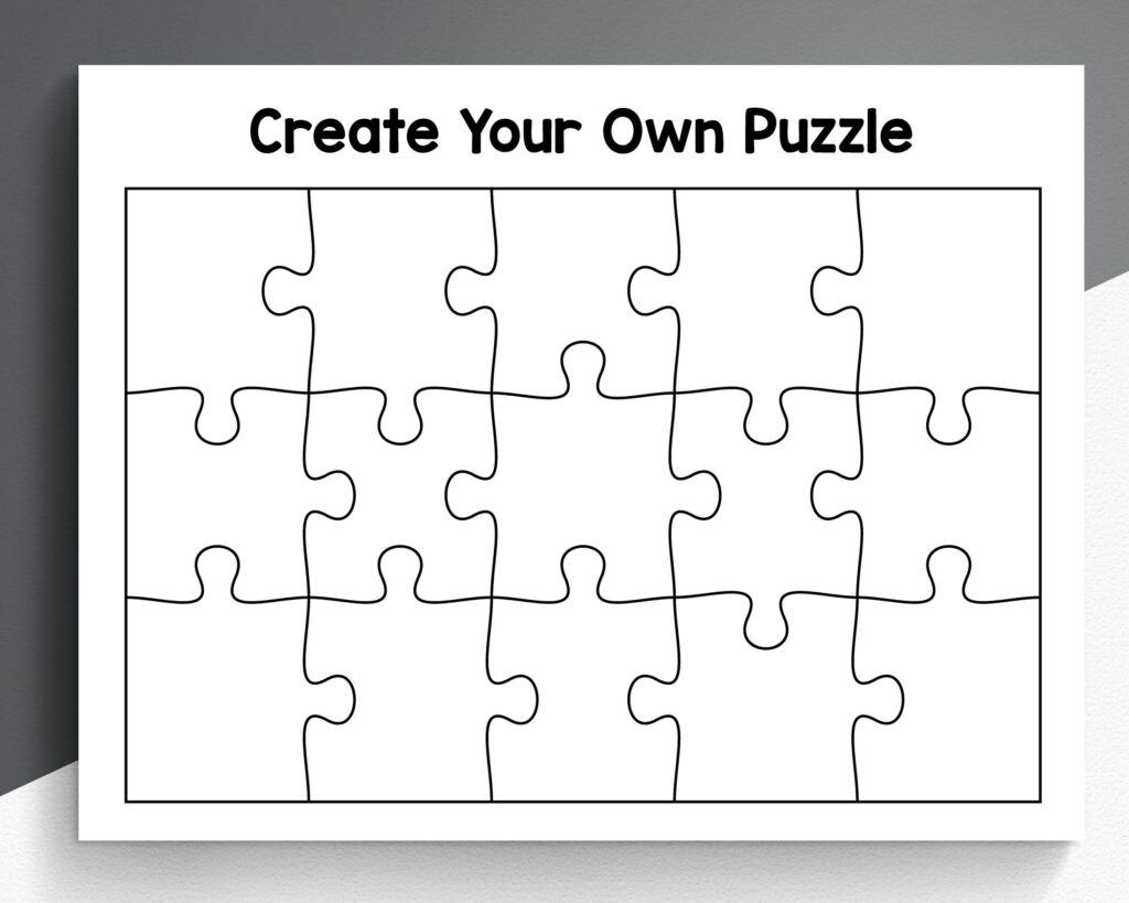 Make Your Own Puzzle Free Printable | FREE Printable Hub