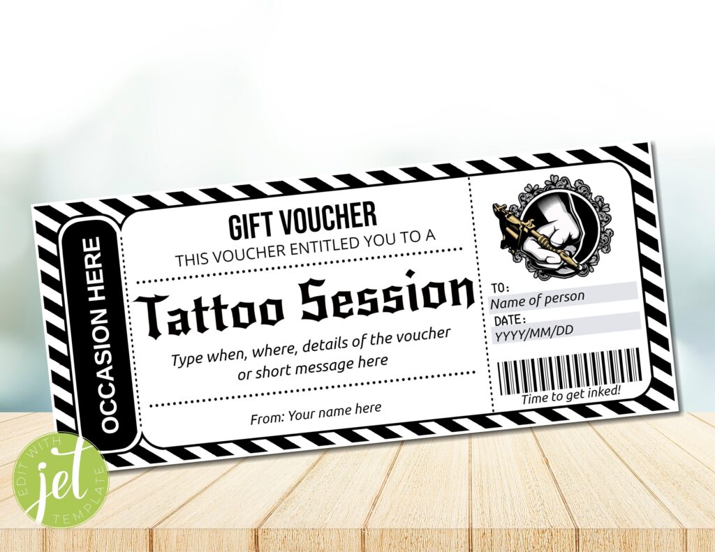 Free Printable Tattoo Gift Certificates | FREE Printable Hub