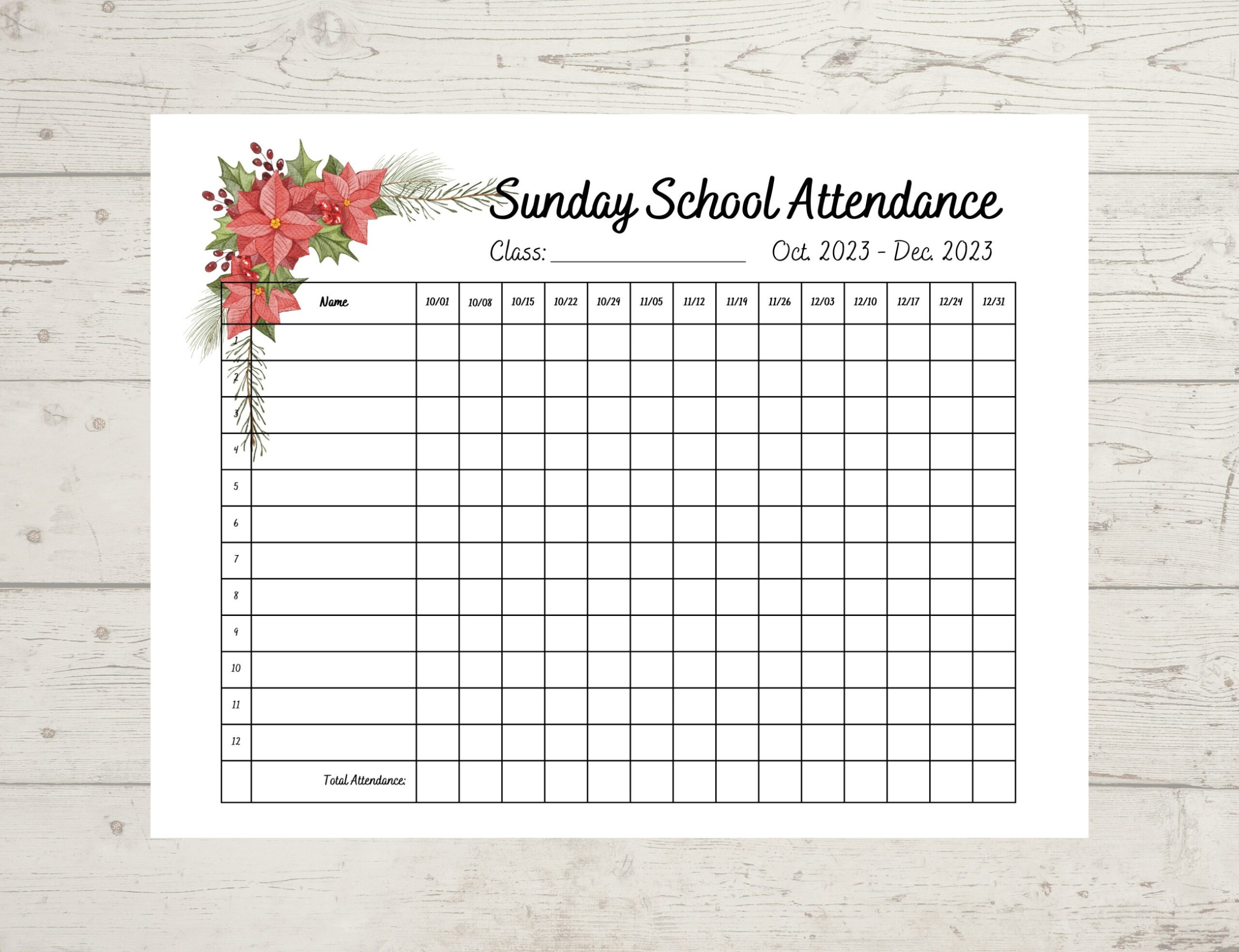 Sunday School Attendance Chart Free Printable FREE Printable Hub Sunday School Attendance Chart Free Printable FREE Printable Hub