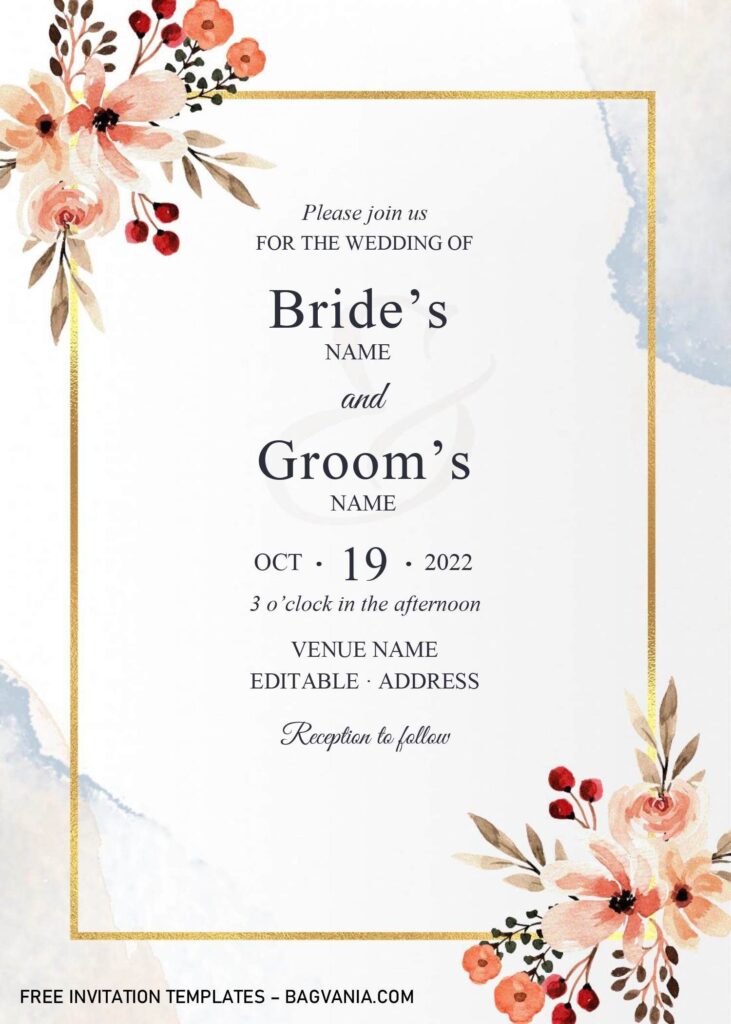 Free Printable Wedding Invitation Templates For Word | FREE Printable Hub