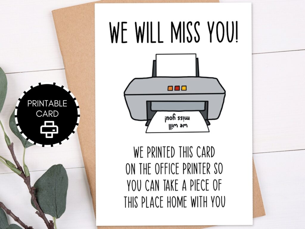 Free Printable We Will Miss You Greeting Cards | FREE Printable Hub