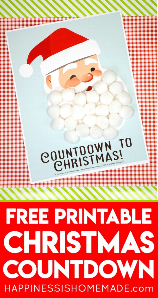 Christmas Countdown Free Printable | FREE Printable Hub